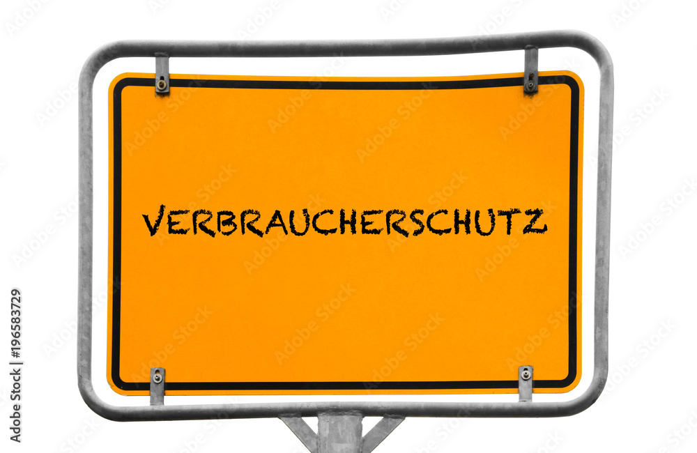 Verbraucherschutz Wegweiser Stock-Foto | Adobe Stock