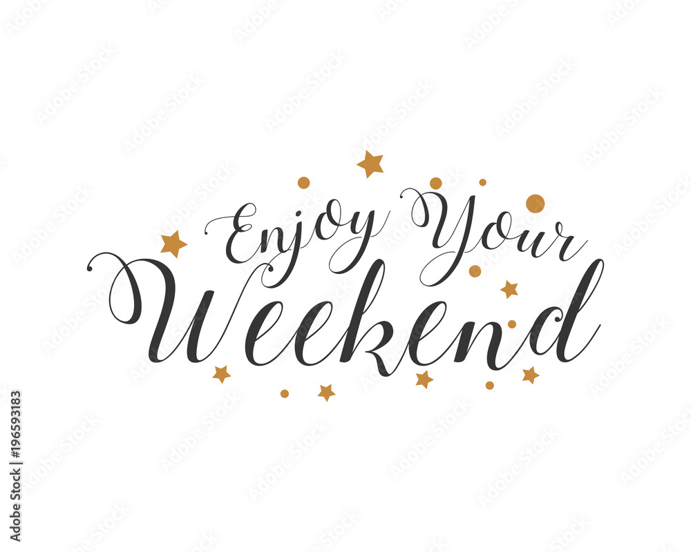 enjoy weekend typography typeface typeset logotype alphabet image ...