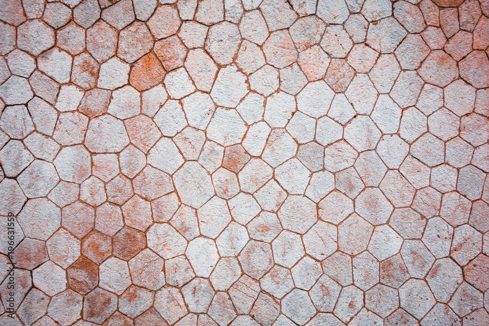 octagon wall texture in warm colors Stock Photo | Adobe Stock
