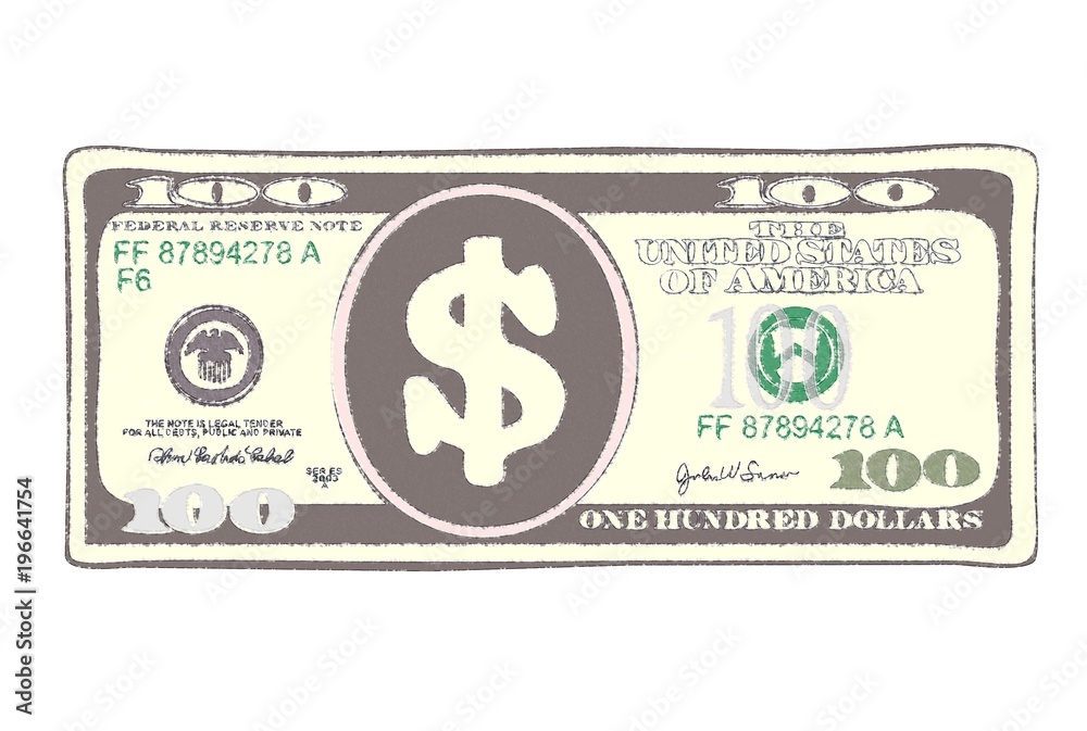 USA currency in retro style for business concept. Stock Illustration ...