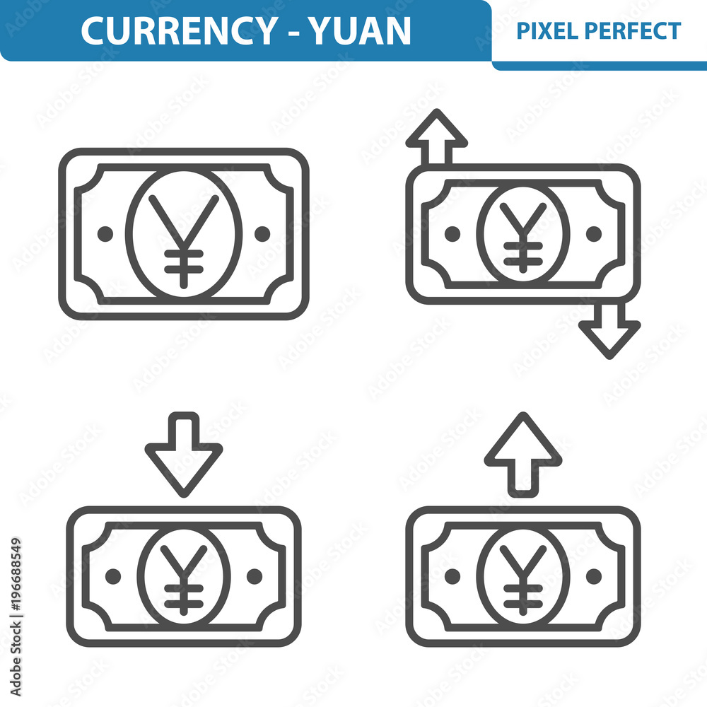 Yen / Yuan Icons. Professional, pixel perfect icons depicting various ...