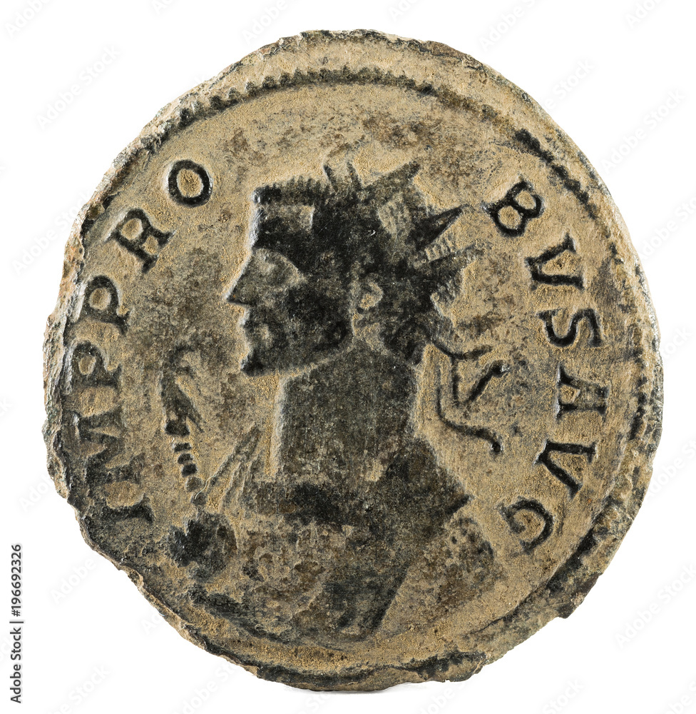 Antoninianus. Ancient Roman copper coin of Emperor Probus. Obverse ...