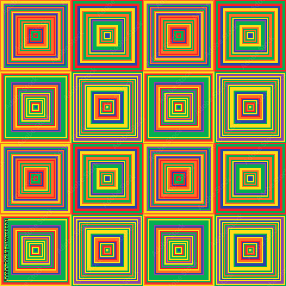 Retro Colorful Squares