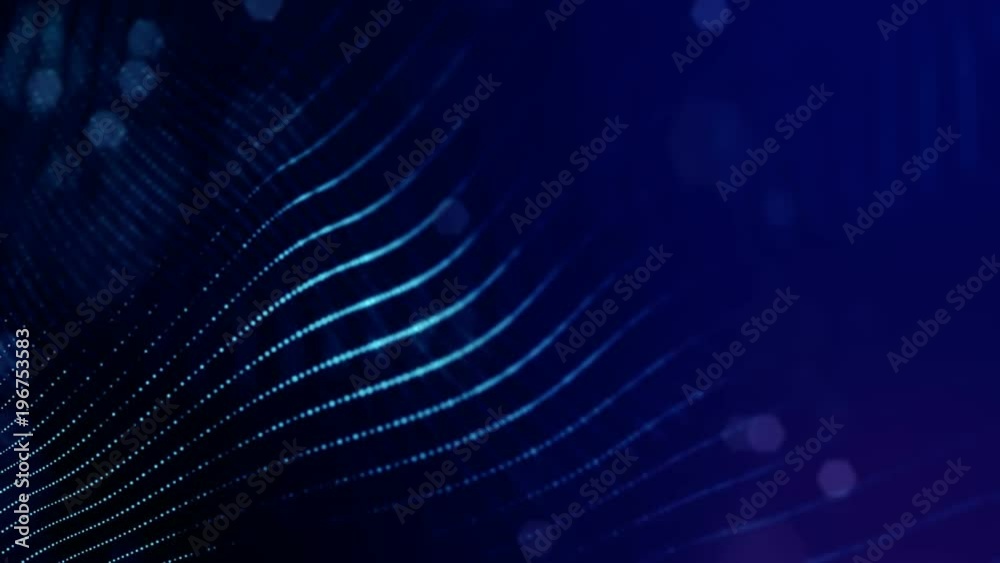 Video „3d rendering background with particles and depth of field. Loop ...