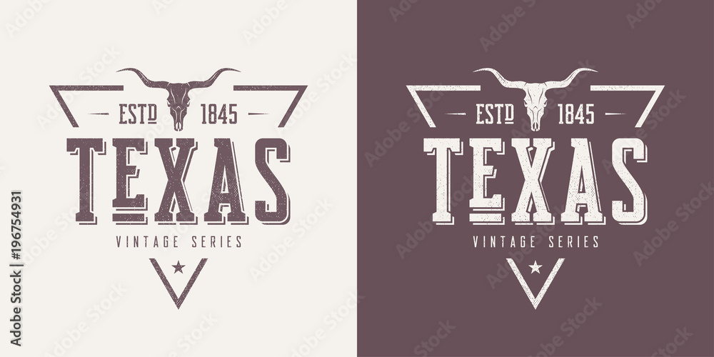 Texas state textured vintage vector t-shirt and apparel design, Stock ...