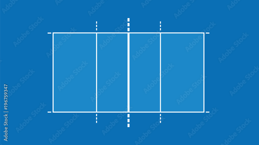 Volleyball court. vector illustration Stock Vector | Adobe Stock