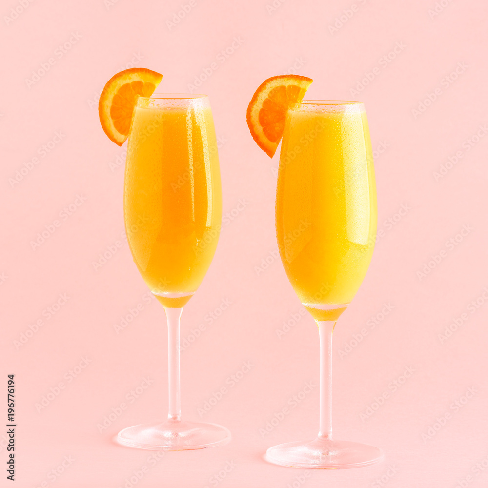 Yellow cocktail on a bright background. Stock Photo | Adobe Stock