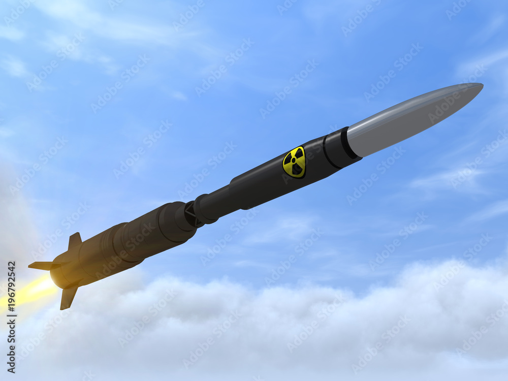 The newest Russian ballistic missile with a nuclear warhead is flying ...