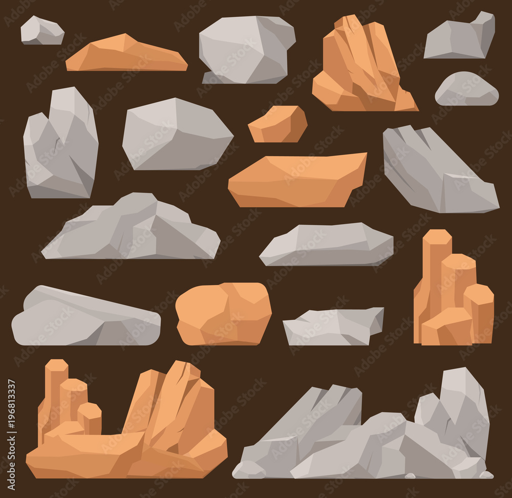 Pile Of Rocks Cartoon