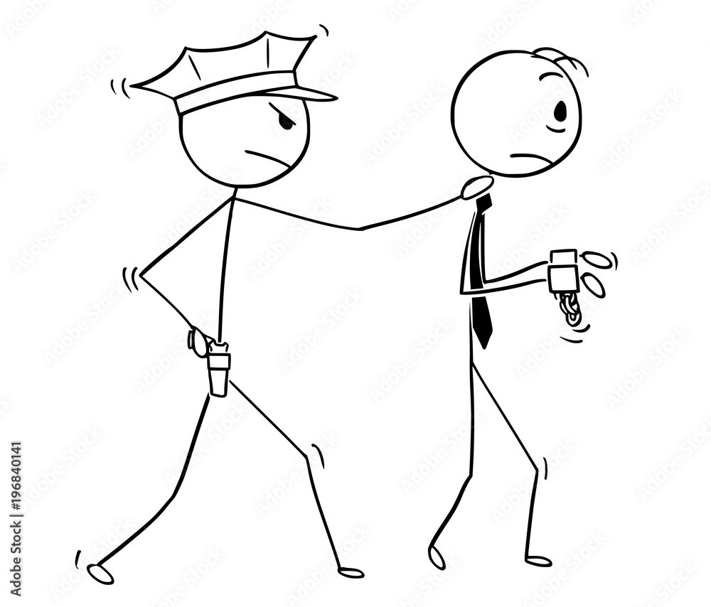 Cartoon stick man drawing conceptual illustration of businessman ...