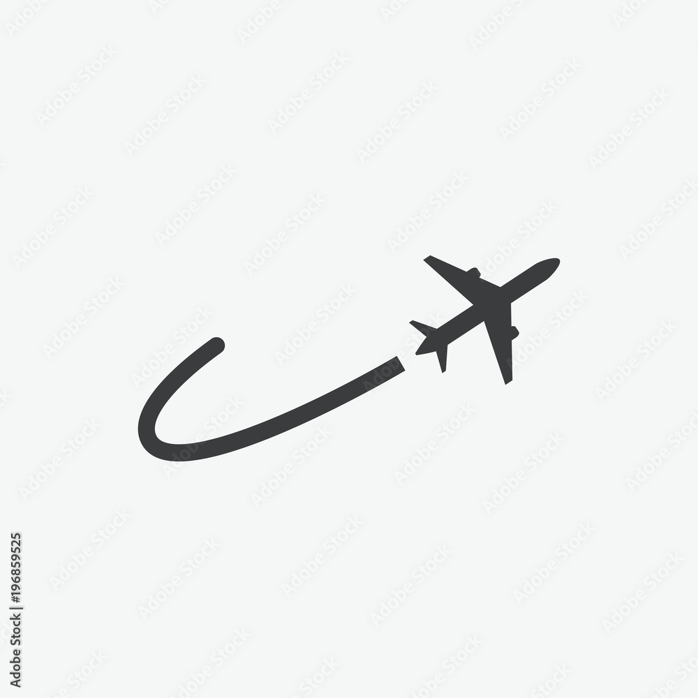 Aircraft Plane Vector Icon Stock Vector | Adobe Stock