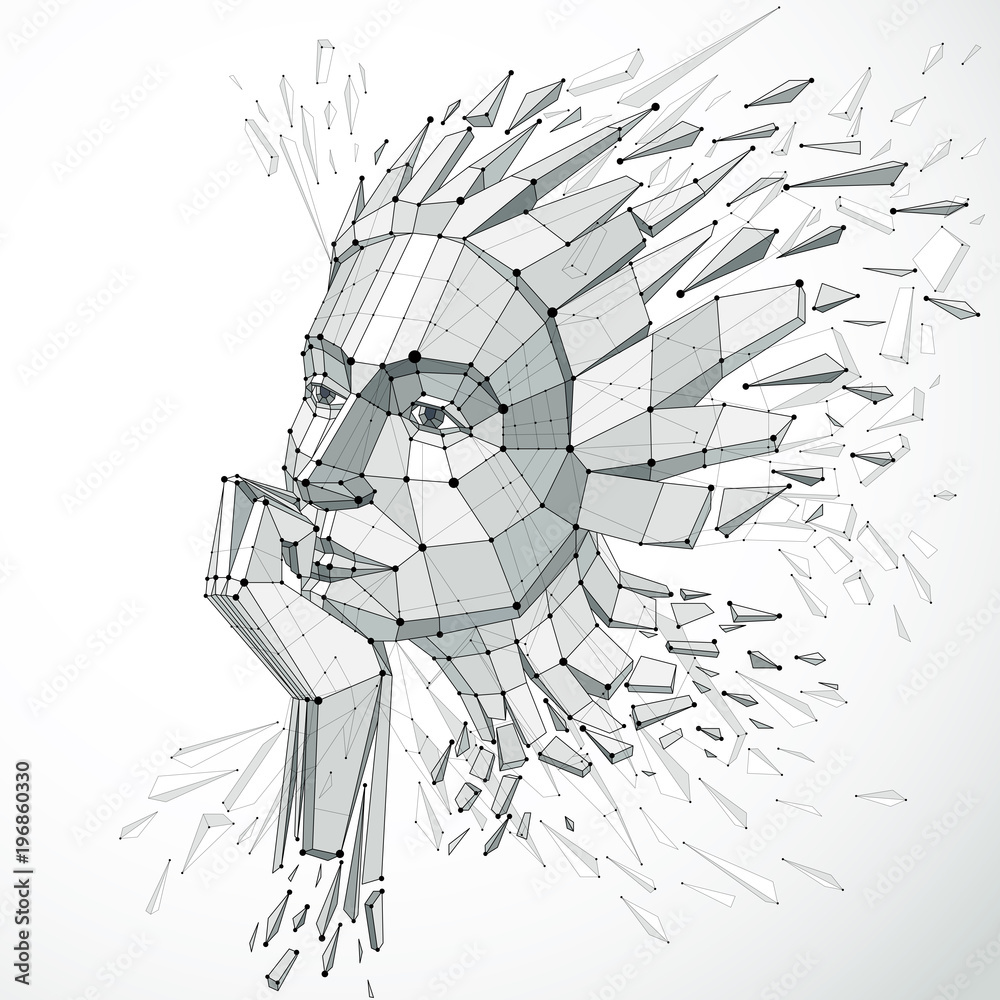 Female Human Head Vector