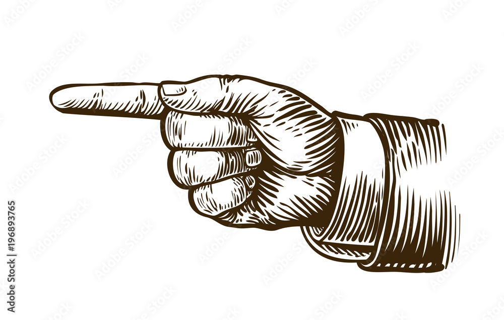 Vintage Pointer Finger