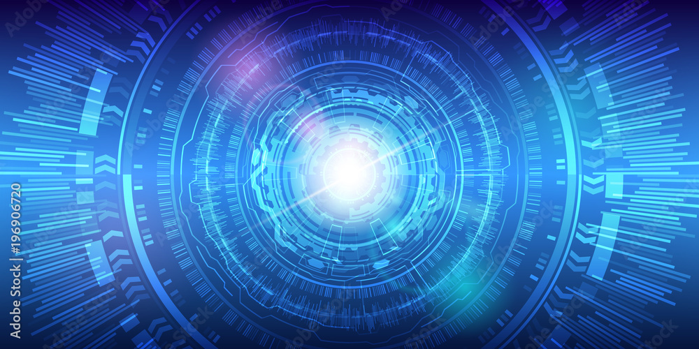 Infographic circle elements. Futuristic user interface HUD UI UX ...