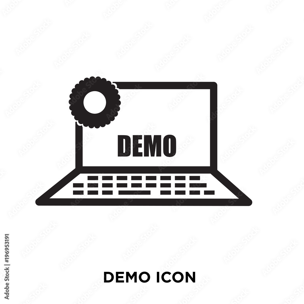 demo icon Stock Vector | Adobe Stock