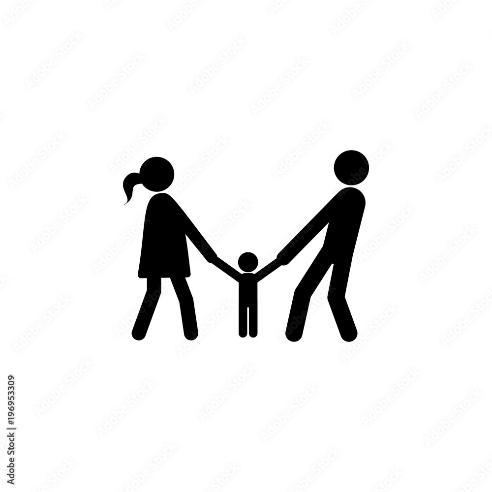 separation of a child icon. Element of wedding and divorce elements ...