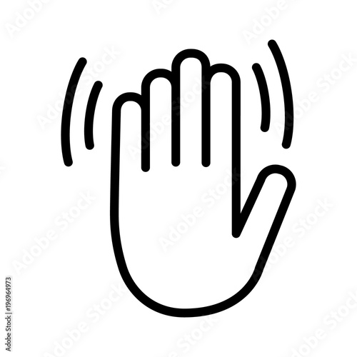 Animated Waving Hand Goodbye