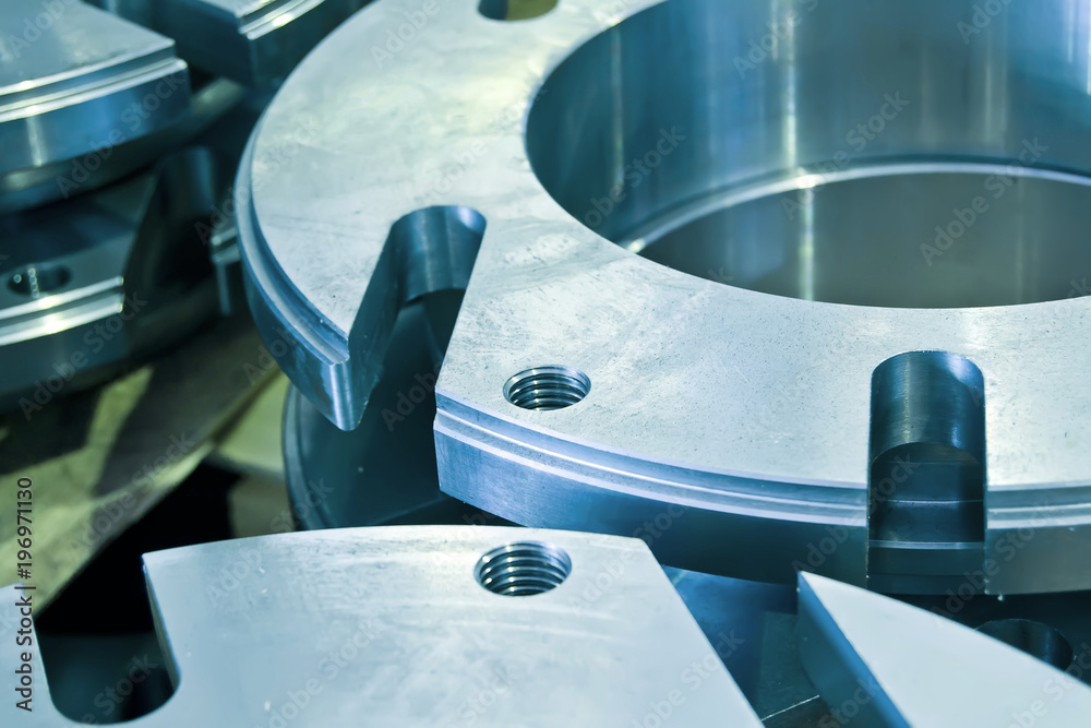 Hardware flanges, pipe flanges, flanges for heat exchangers Stock Photo ...