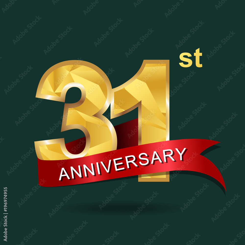 31st anniversary, aniversary, years anniversary celebration logotype ...