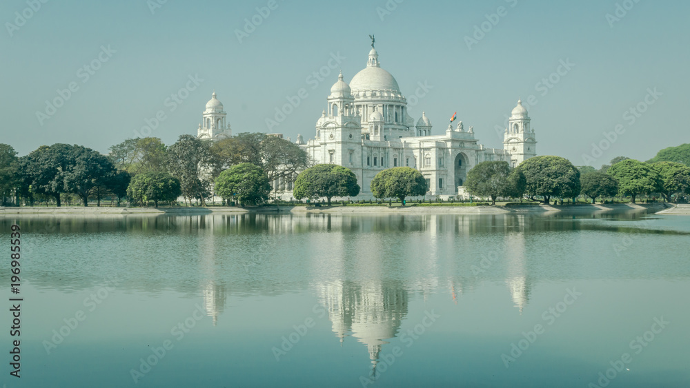 A beautiful view of Victoria Memorial, Kolkata, Calcutta, West Bengal ...