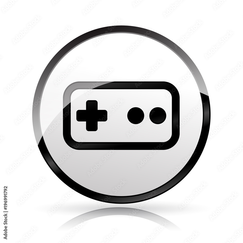 video game icon on white background Stock Vector | Adobe Stock