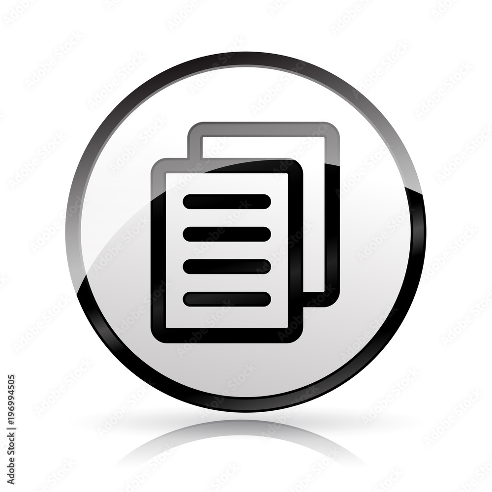 papers icon on white background Stock Vector | Adobe Stock