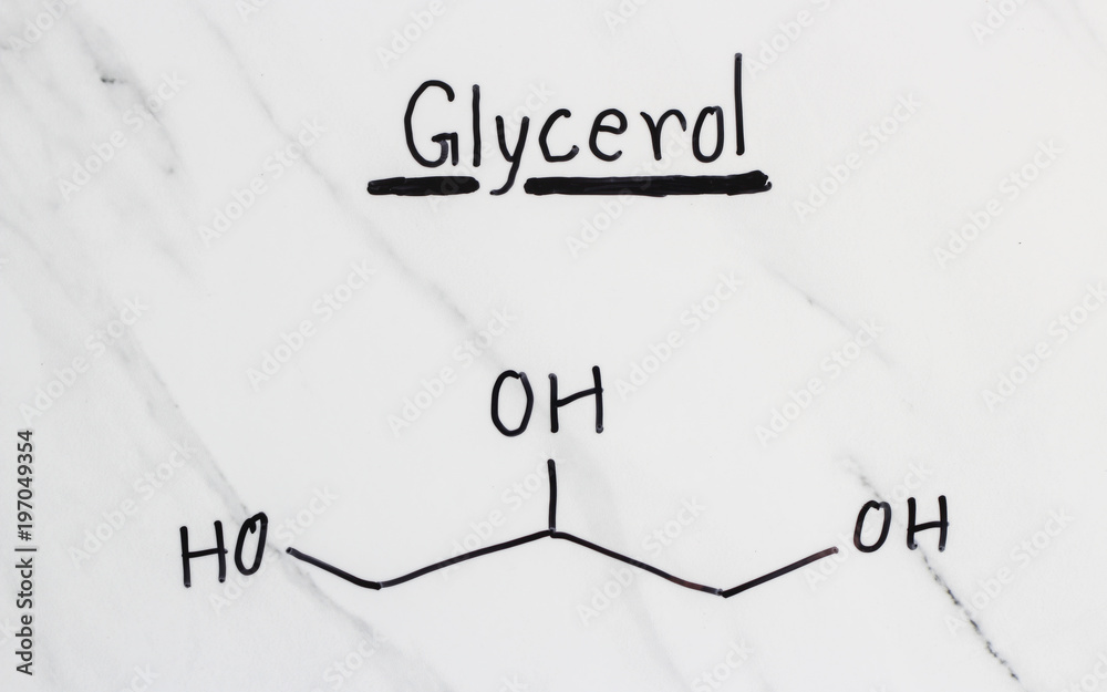 marble with the chemical formula of Glycerol Stock Photo | Adobe Stock
