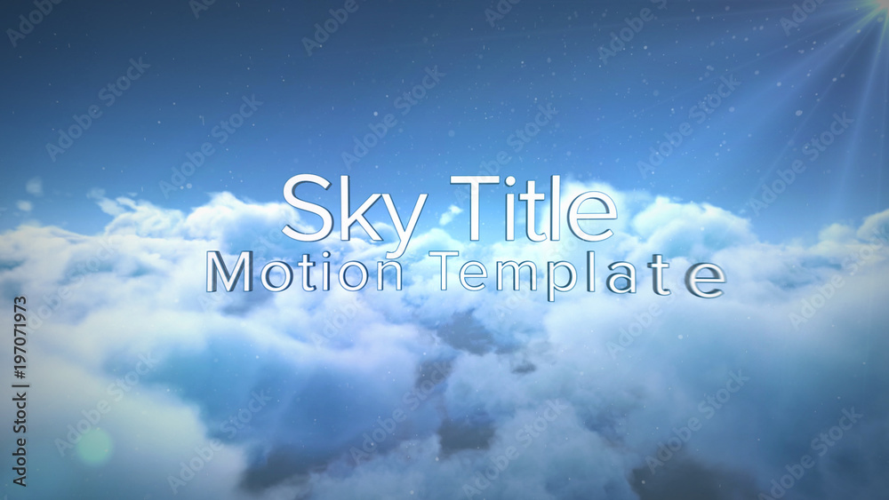 Sky Background Title Stock Template | Adobe Stock
