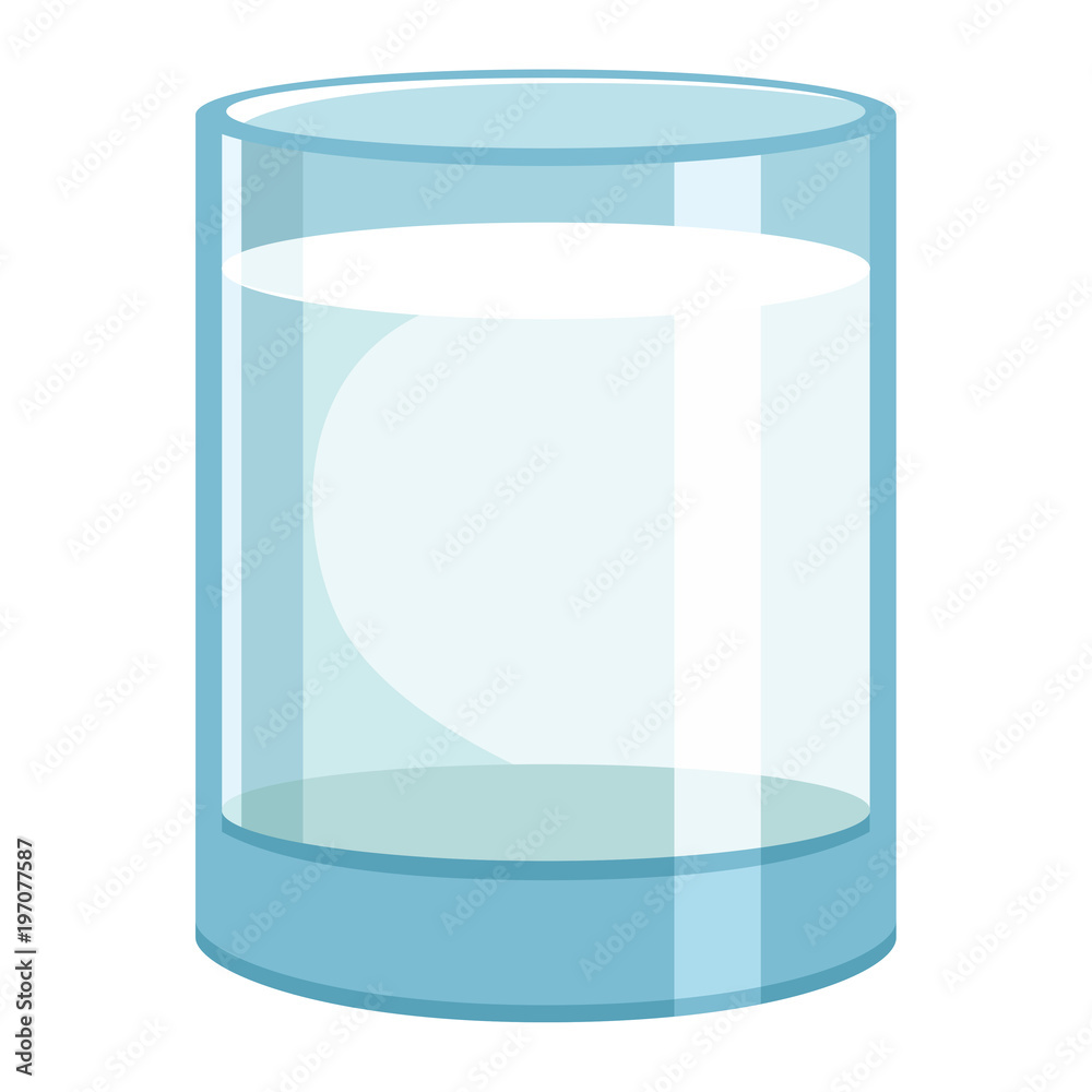 Vector Illustration Of Glass Milk Stock Vector | Adobe Stock