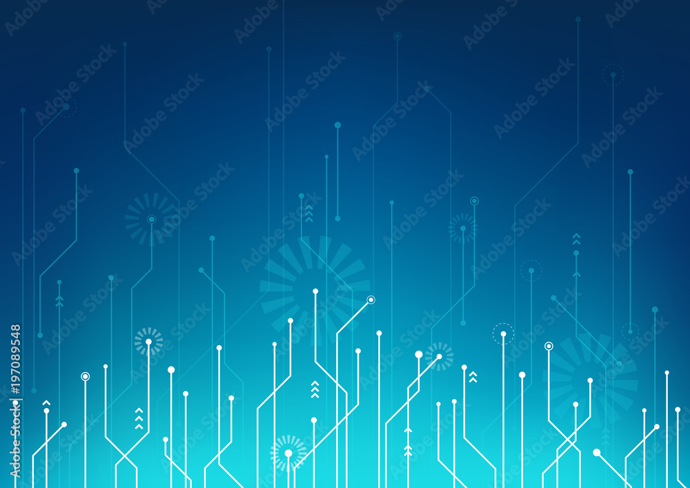 Virtual technology background – vector illustration Stock Vector ...