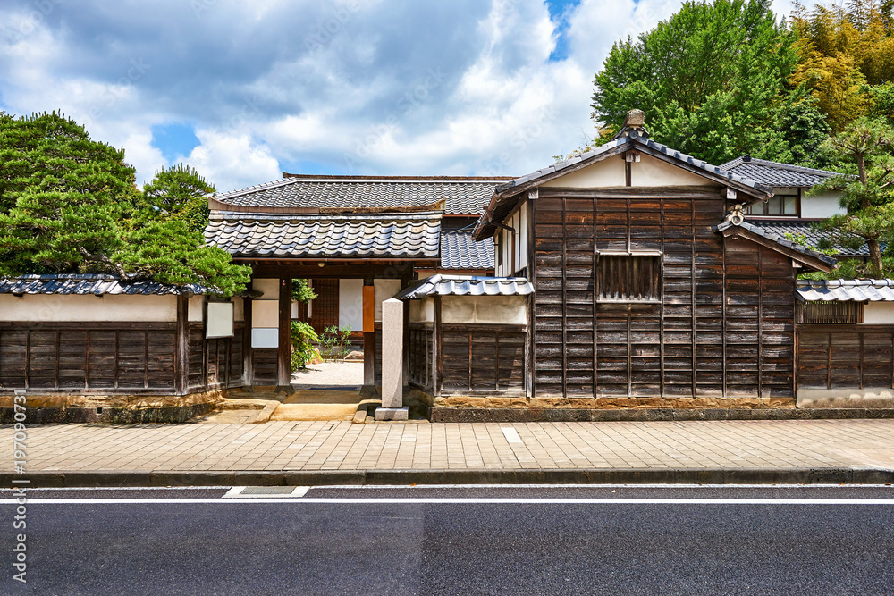 Ancient japanese samurai house on the famous Shiomi Nawate street in ...