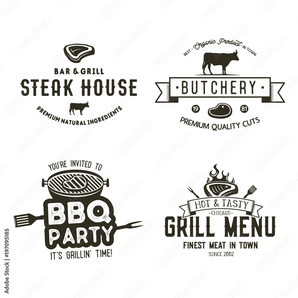 Vintage Grill Badges