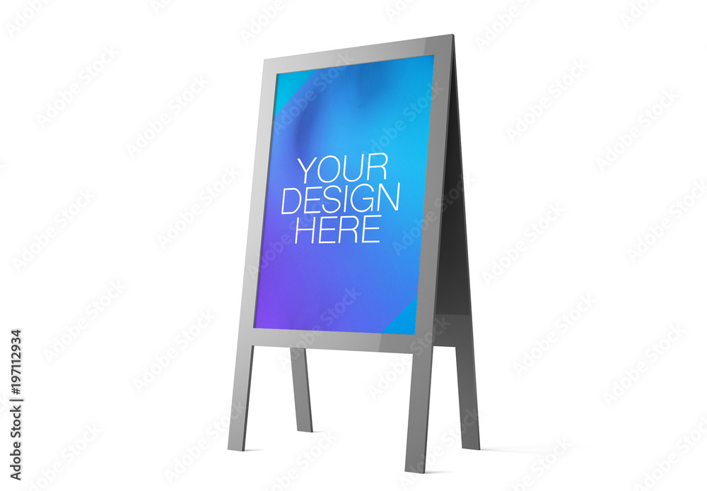 Advertising Billboard 3D Rendering Stock Template | Adobe Stock