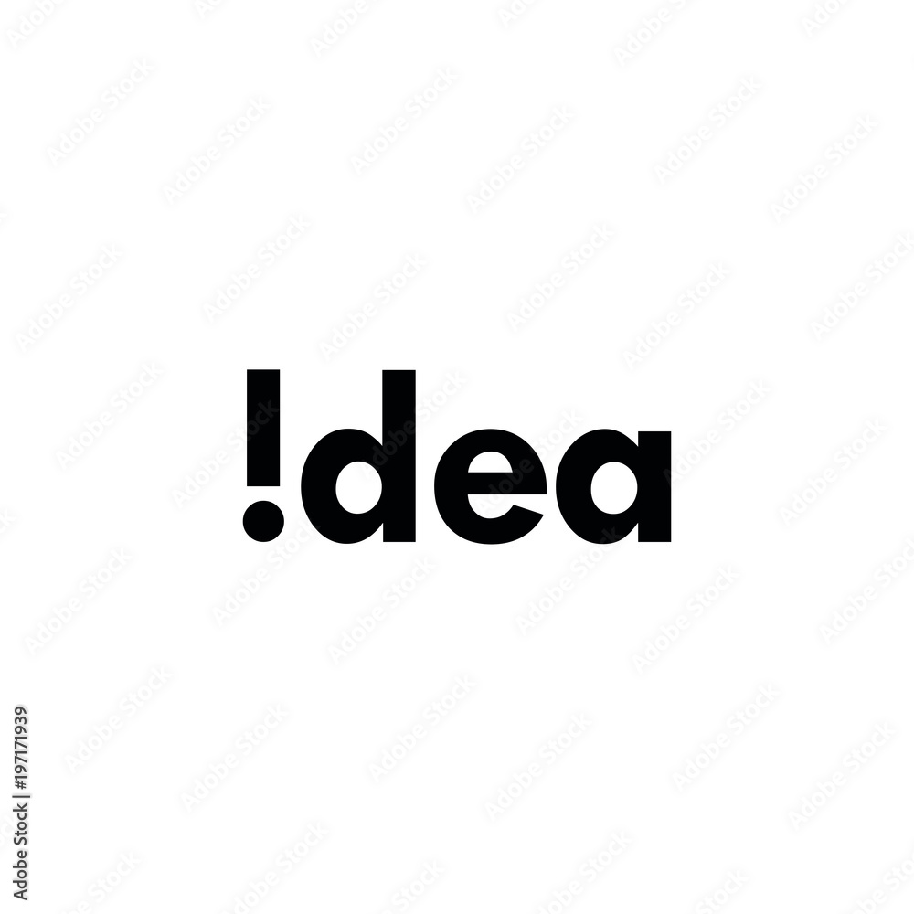 Idea logo vector design Stock Vector | Adobe Stock