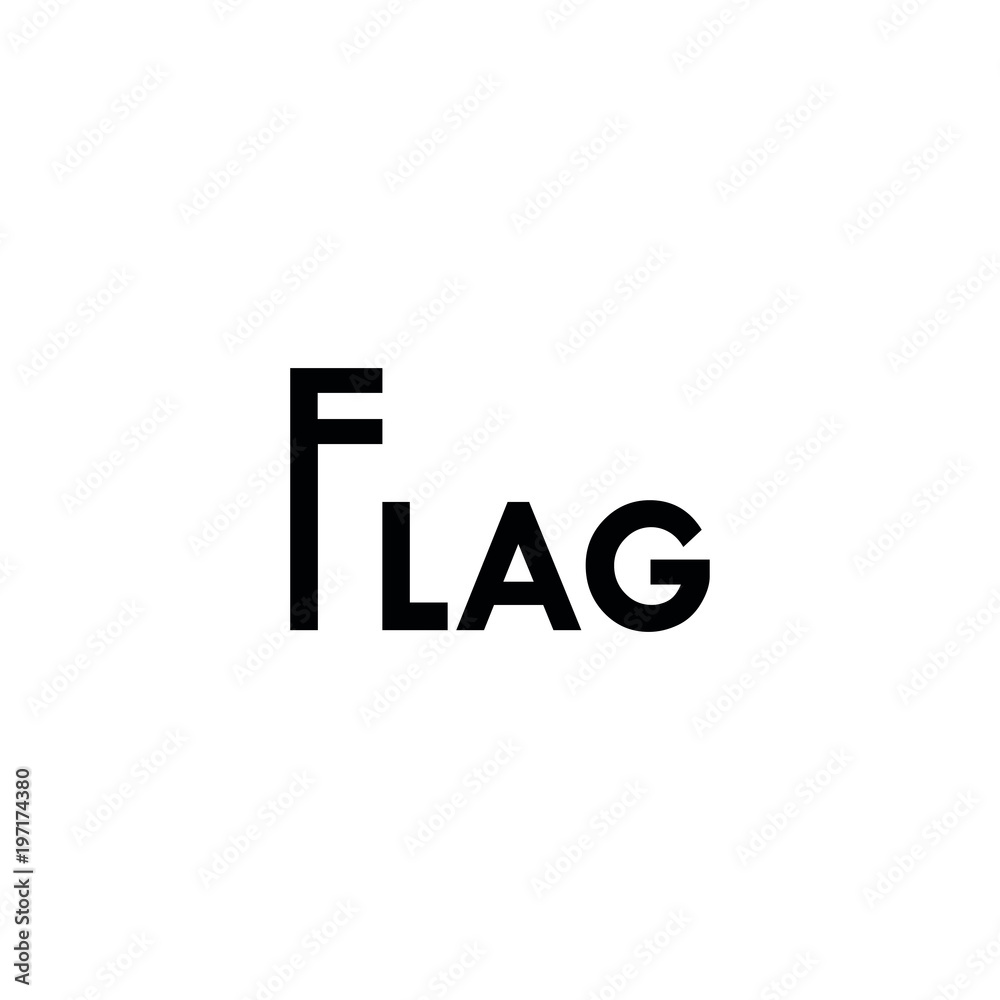Flag logo vector design Stock Vector | Adobe Stock