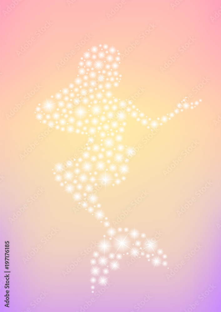 mermaid sparkle with aqua background, glitter sparking fairy tale ...