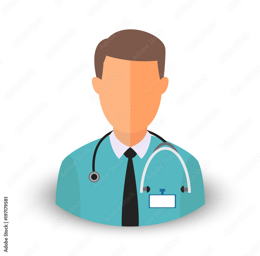 Vector avatar of a doctor. Eps 10 Stock Vector | Adobe Stock