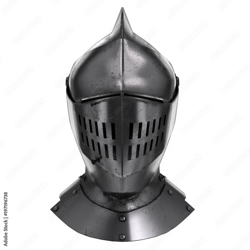 Medieval Knight Helmet Front