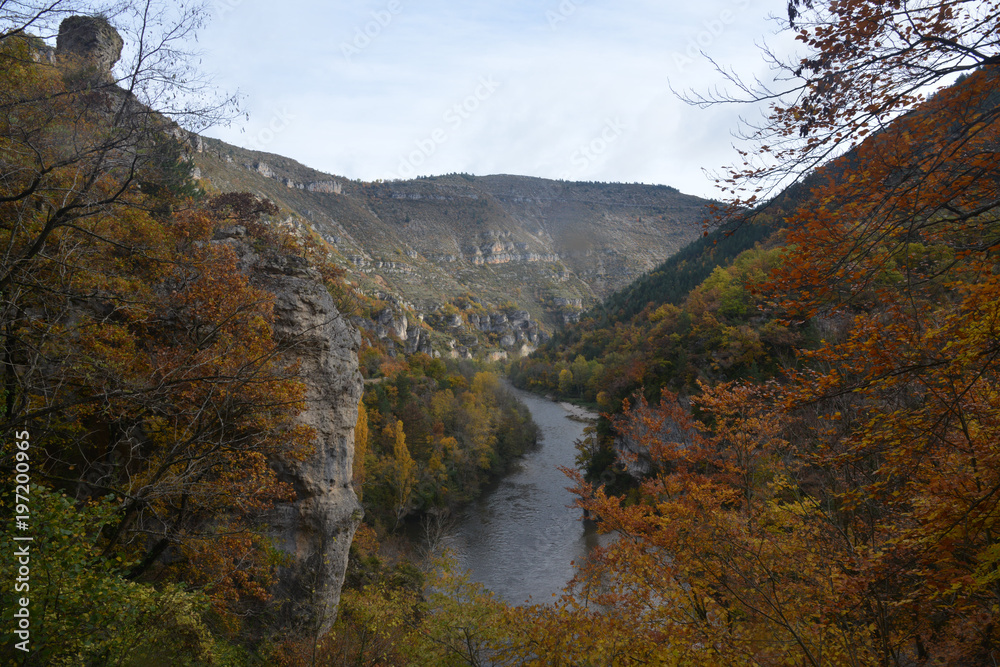 GORGES DU TARN, CIRQUE DE POUGNADOIRES, LOZERE FRANCE Stock Photo ...
