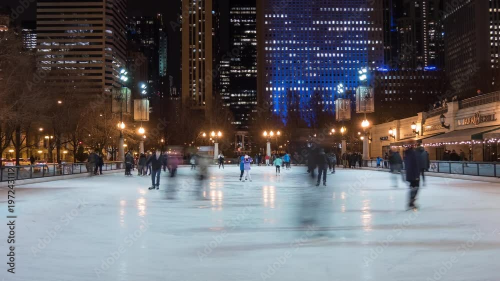 Timelapse at the ice rink Stock Video | Adobe Stock
