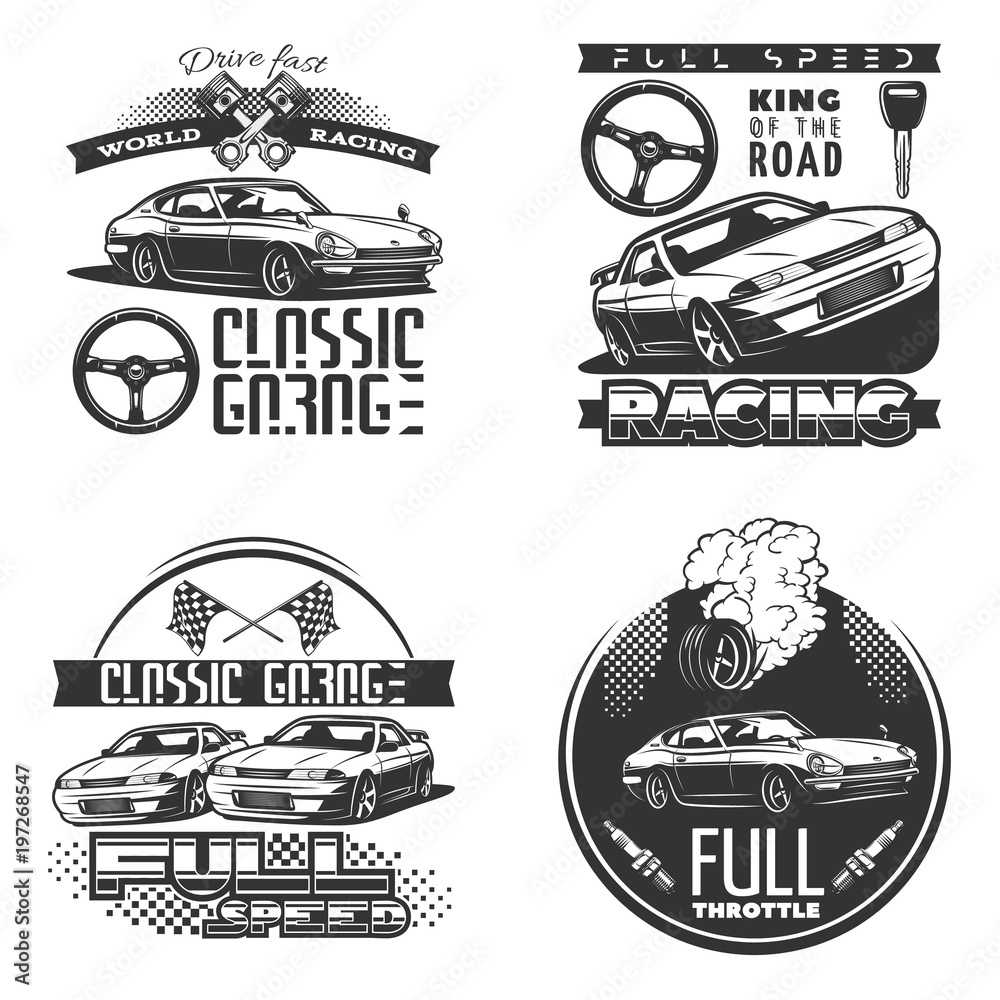 Race Car Logo Vector