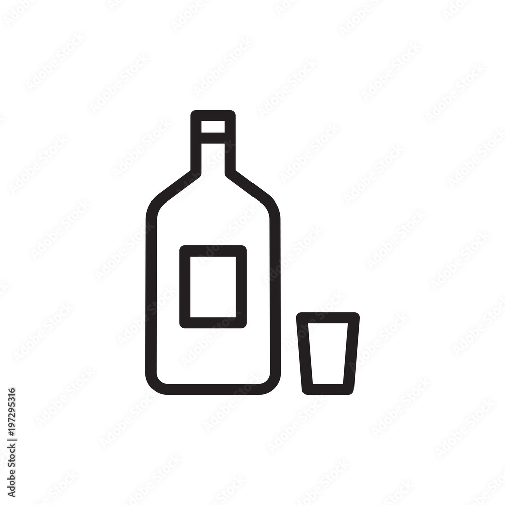 Alcohol Flask Vector
