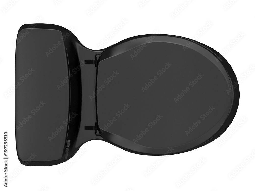 toilet or wc isometric side view isolated on a white background 3d ...