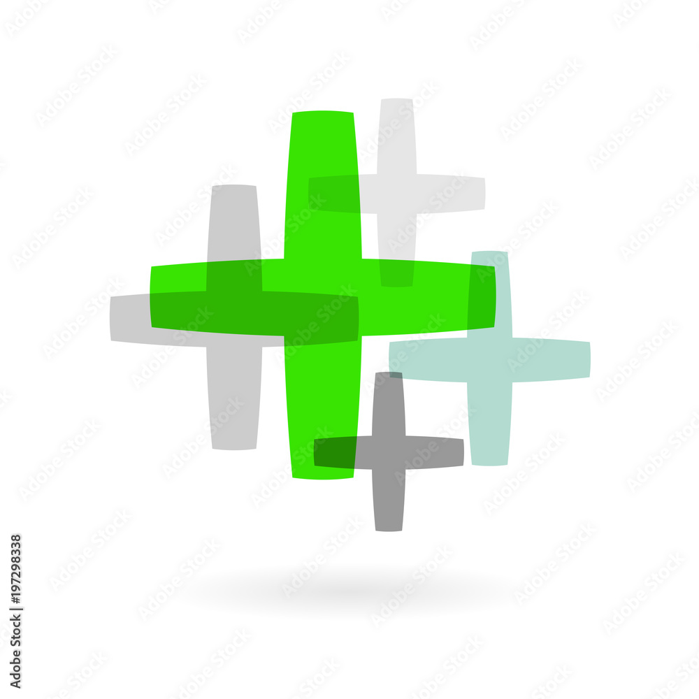 Picto plus vert Stock Vector | Adobe Stock