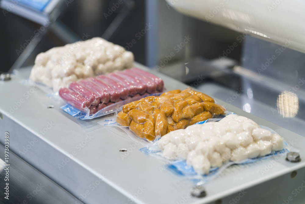 Food high technology manufacturing with automatic machine Stock Photo ...