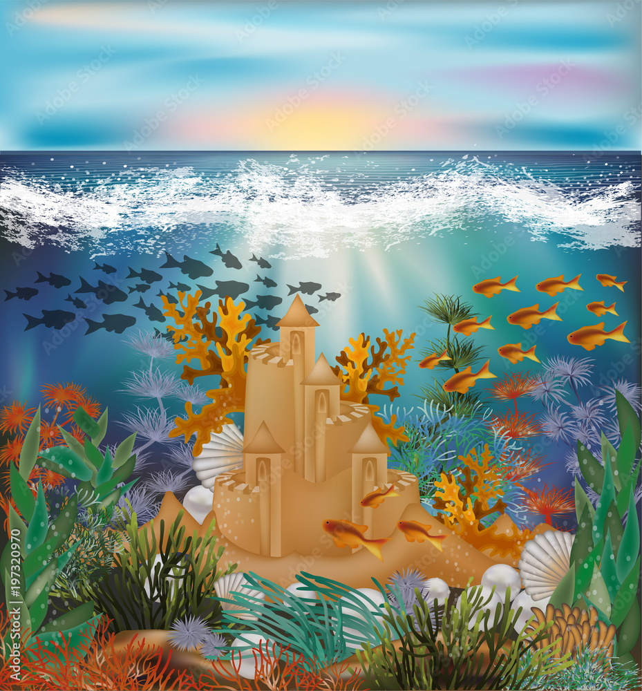 Underwater Castle Wallpaper