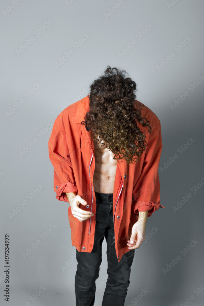 Young and attractive and muscular ginger man smiling Stock Photo ...