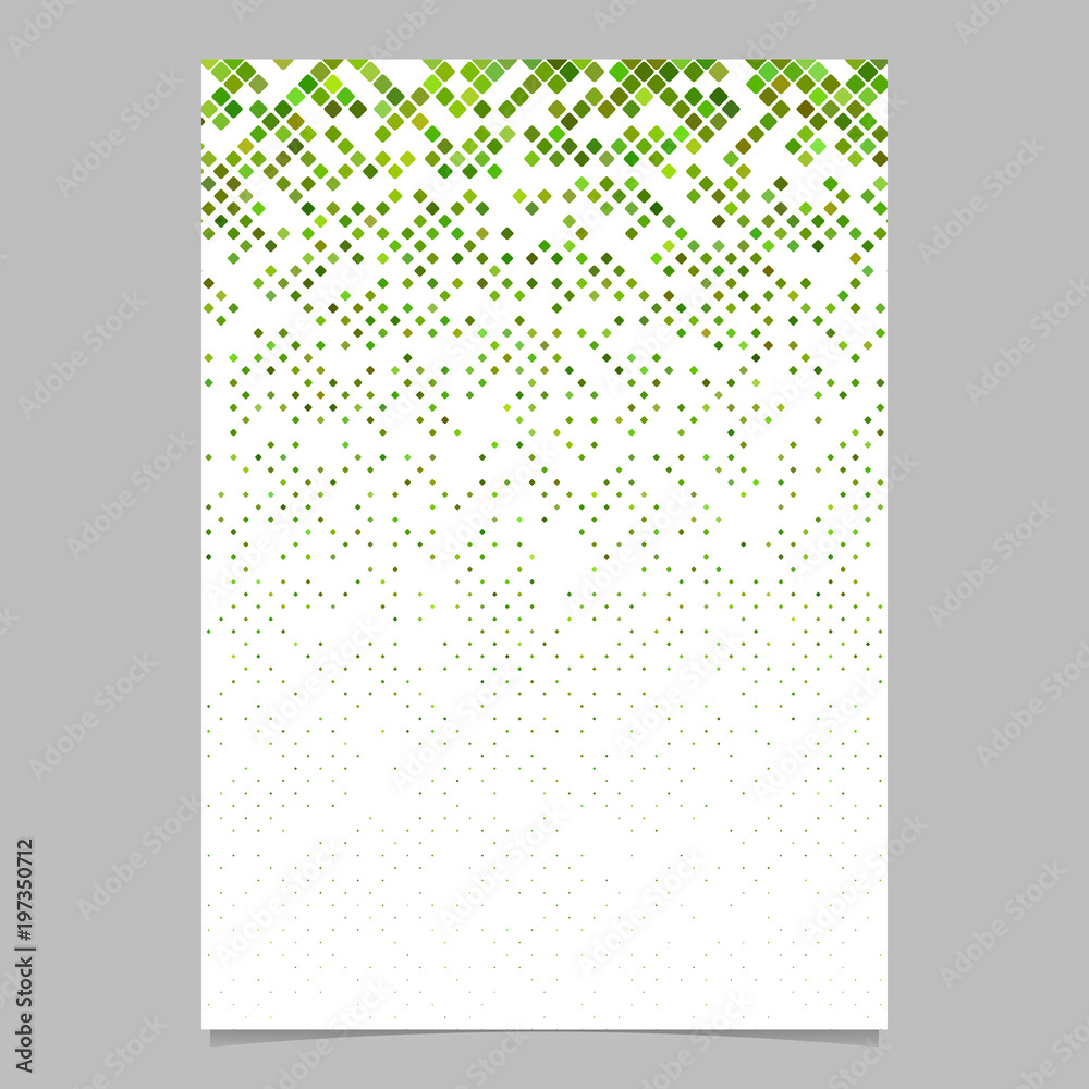 Square pattern flyer design - vector tile mosaic document background ...
