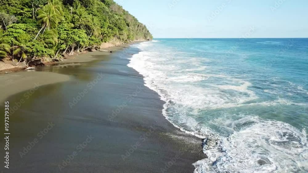 Video: Flug über den Naturstrand, Osa Halbinsel Costa Rica Stock Video ...