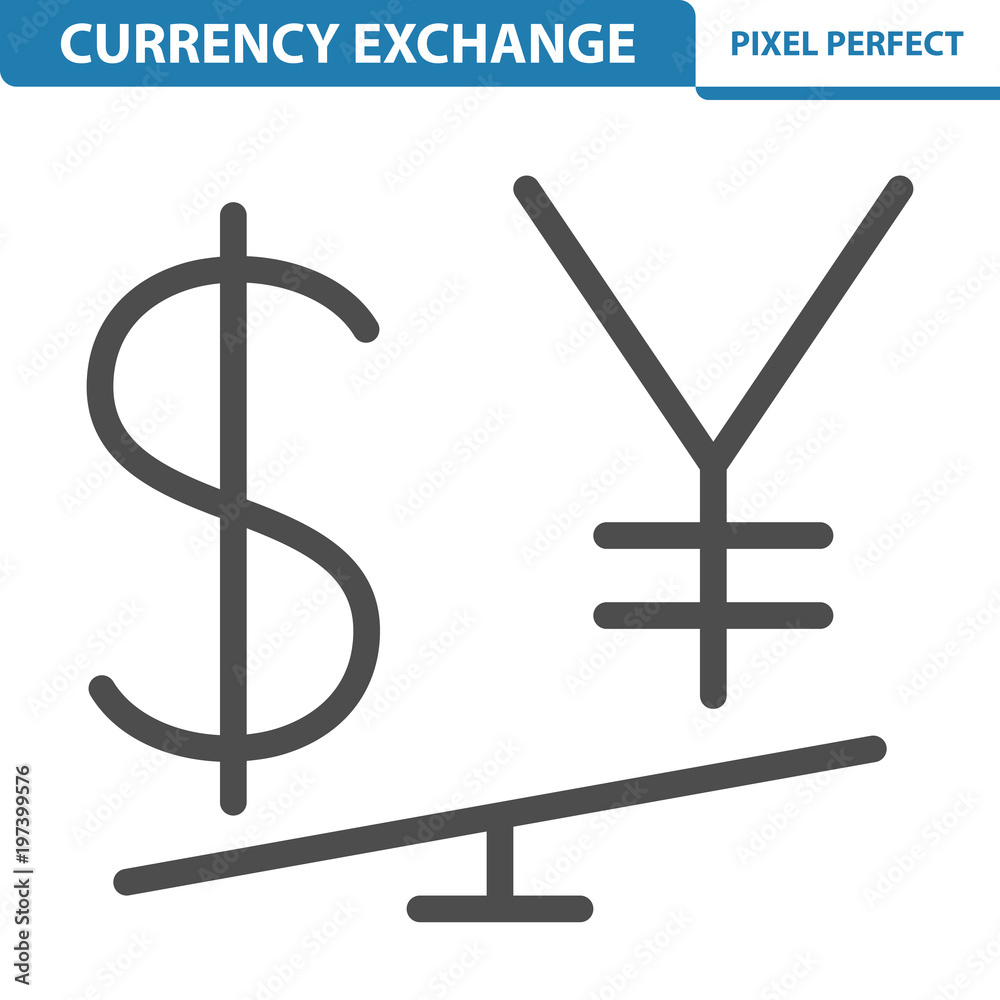 Currency Exchange Rate Icon. EPS 8 format. Stock Vector | Adobe Stock